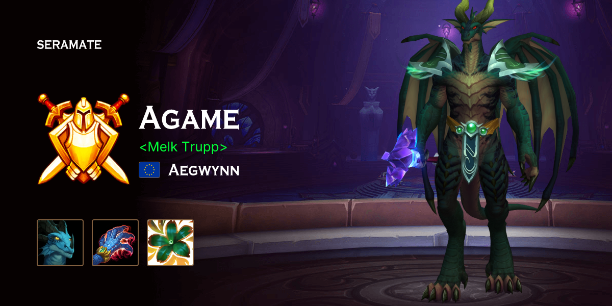 Agame @ Aegwynn (EU) · Seramate · WoW PvP Leaderboards, Arena Activity ...