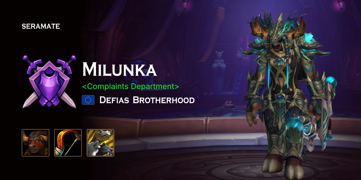 Milunka @ Defias Brotherhood (EU) · Seramate · WoW PvP Leaderboards ...