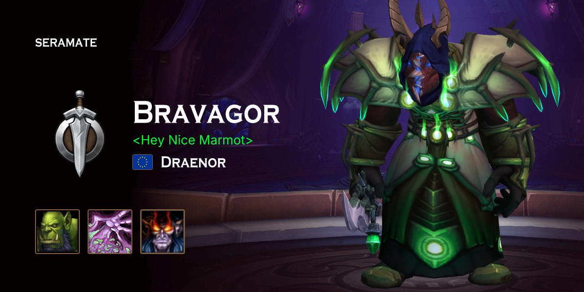 Bravagor @ Draenor (EU) · Seramate · WoW PvP Leaderboards, Arena Activity, Character Profiles ...