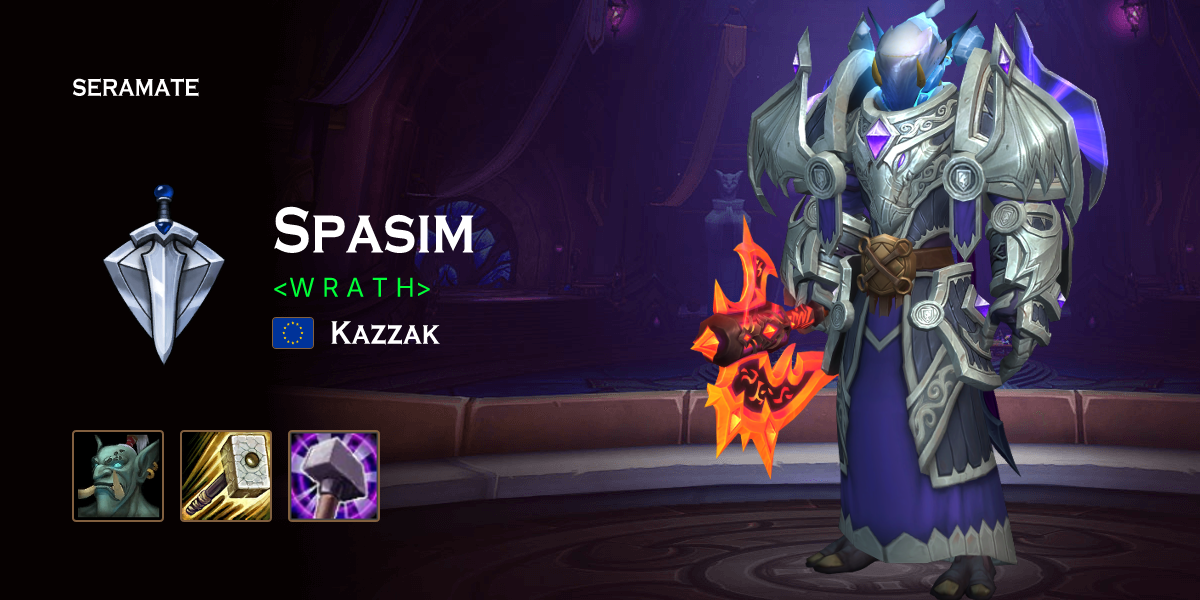 Spasim @ Kazzak (EU) · Seramate · WoW PvP Leaderboards, Arena Activity ...