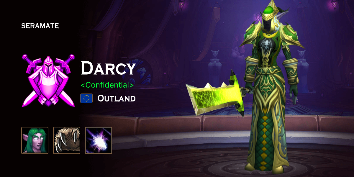 Darcy @ Outland (EU) · Seramate · WoW PvP Leaderboards, Arena Activity, Character Profiles & more.