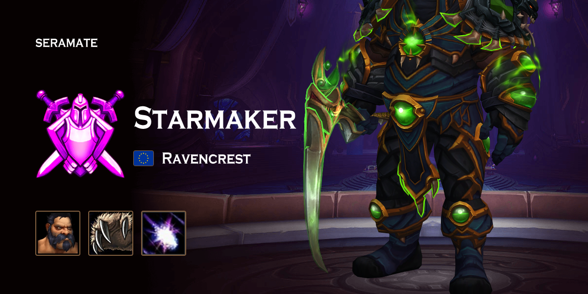 Starmaker @ Ravencrest (EU) · Seramate · WoW PvP Leaderboards, Arena ...