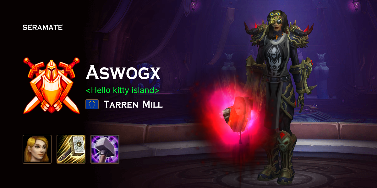 Aswogx @ Tarren Mill (EU) · Seramate · WoW PvP Leaderboards, Arena ...