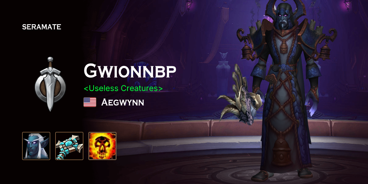 Gwionnbp @ Aegwynn (US) · Seramate · WoW PvP Leaderboards, Arena ...