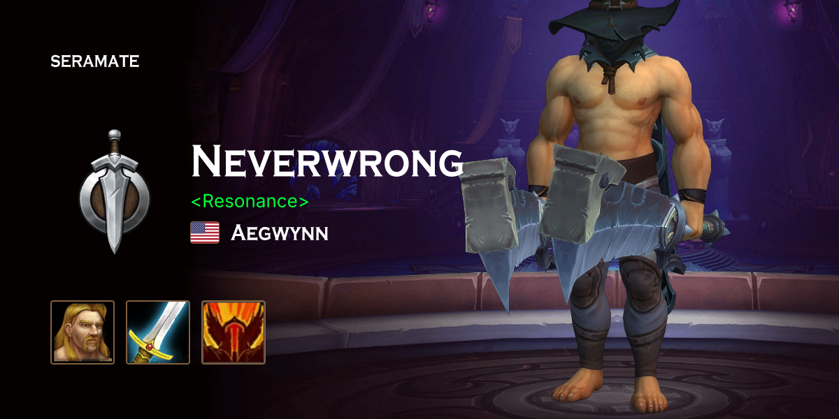 Neverwrong @ Aegwynn (US) · Seramate · WoW PvP Leaderboards, Arena ...