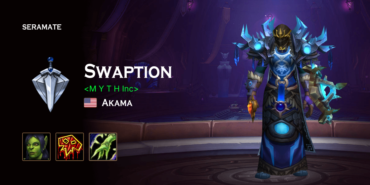 Swaption @ Akama (US) · Seramate · WoW PvP Leaderboards, Arena Activity ...