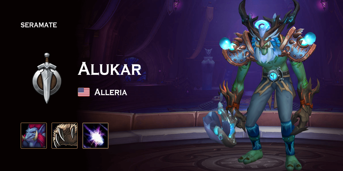 Alukar @ Alleria (US) · Seramate · WoW PvP Leaderboards, Arena Activity ...