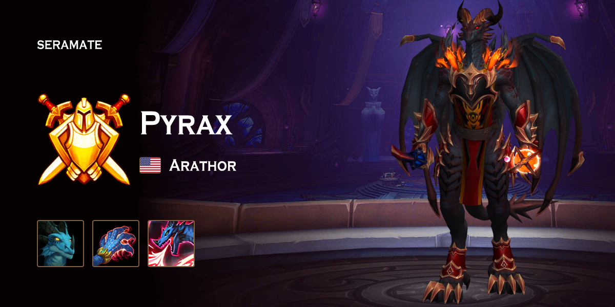 Pyrax @ Arathor (US) · Seramate · WoW PvP Leaderboards, Arena Activity ...