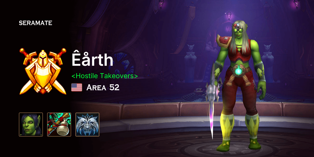 Êårth @ Area 52 (US) · Seramate · WoW PvP Leaderboards, Arena Activity ...
