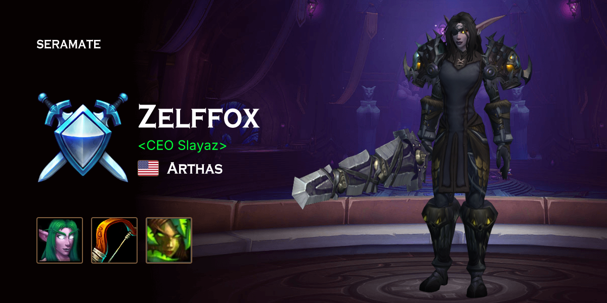 Zelffox @ Arthas (US) · Seramate · WoW PvP Leaderboards, Arena Activity, Character Profiles & more.