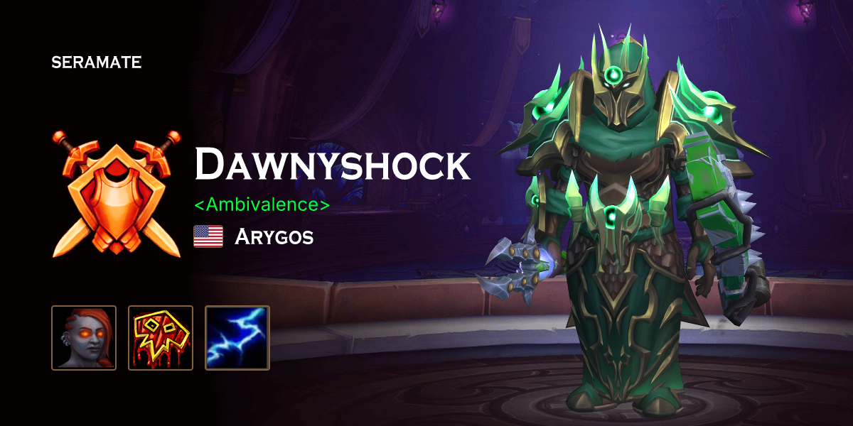 Dawnyshock @ Arygos (US) · Seramate · WoW PvP Leaderboards, Arena ...