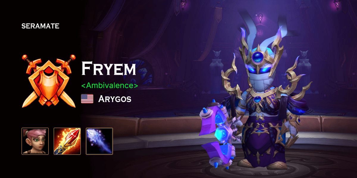 Fryem @ Arygos (US) · Seramate · WoW PvP Leaderboards, Arena Activity ...