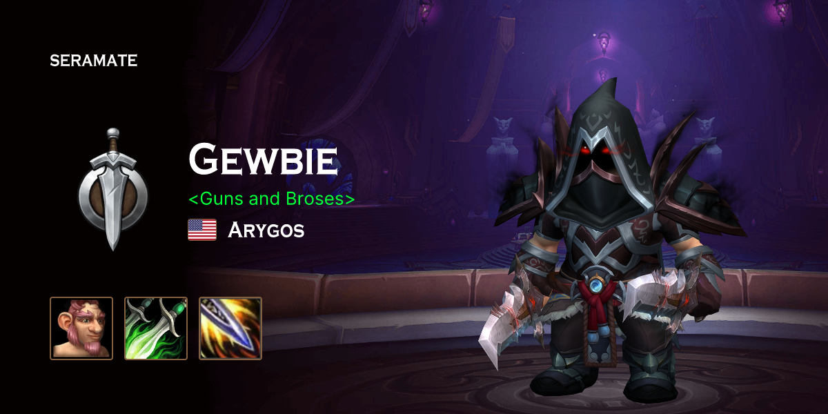 Gewbie @ Arygos (US) · Seramate · WoW PvP Leaderboards, Arena Activity ...