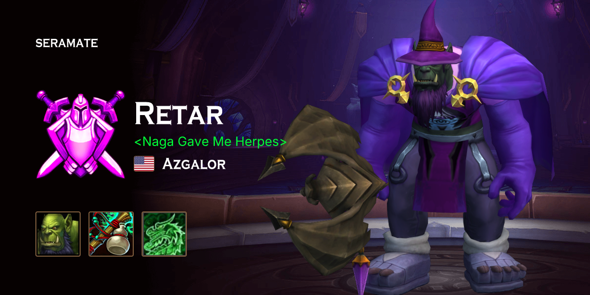 Retar @ Azgalor (US) · Seramate · WoW PvP Leaderboards, Arena Activity ...