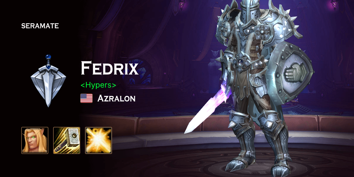 Fedrix @ Azralon (US) · Seramate · WoW PvP Leaderboards, Arena Activity ...