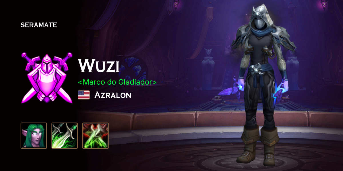 Wuzi @ Azralon (US) · Seramate · WoW PvP Leaderboards, Arena Activity, Character Profiles & more.
