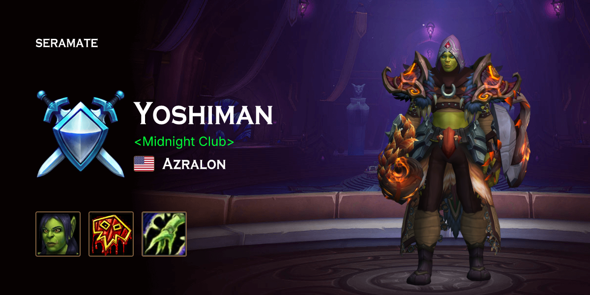 Yoshiman @ Azralon (US) · Seramate · WoW PvP Leaderboards, Arena ...