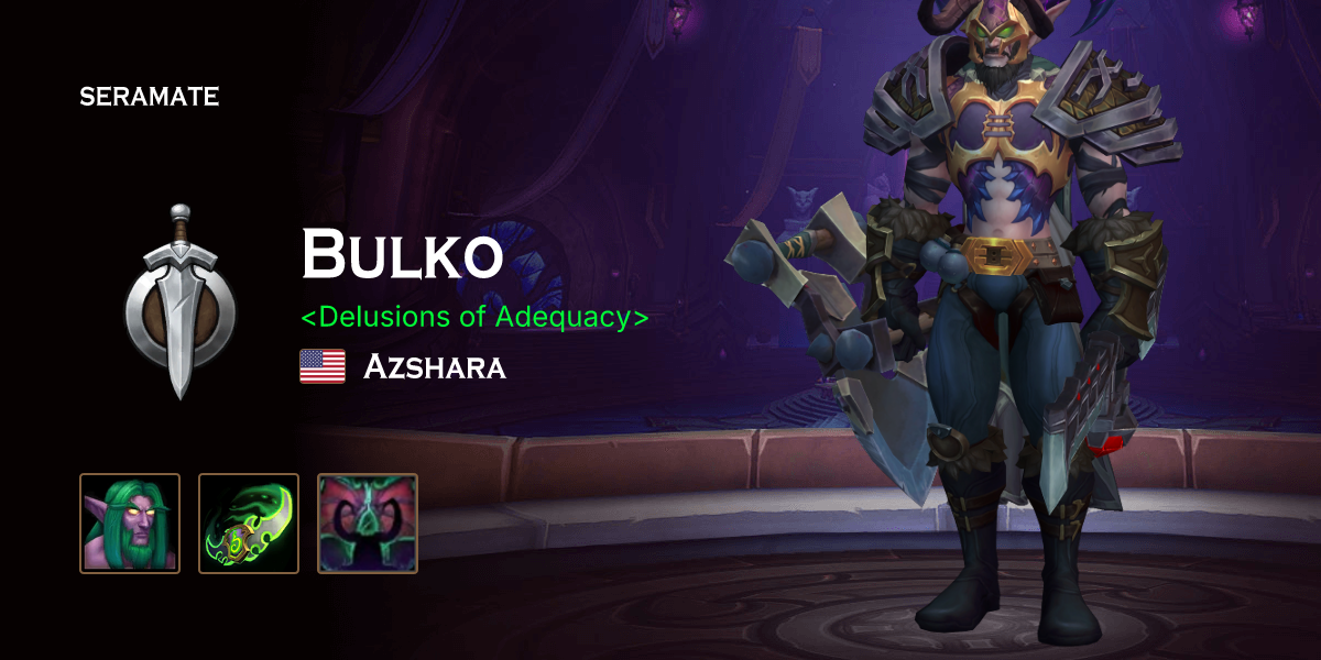 Bulko @ Azshara (US) · Seramate · WoW PvP Leaderboards, Arena Activity ...