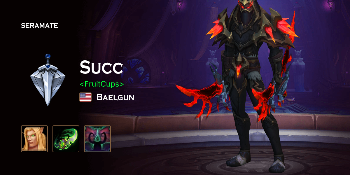 Succ @ Baelgun (US) · Seramate · WoW PvP Leaderboards, Arena Activity ...