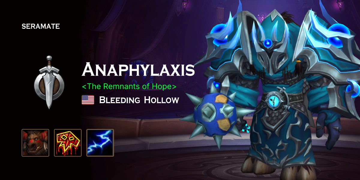 Anaphylaxis @ Bleeding Hollow (US) · Seramate · WoW PvP Leaderboards ...