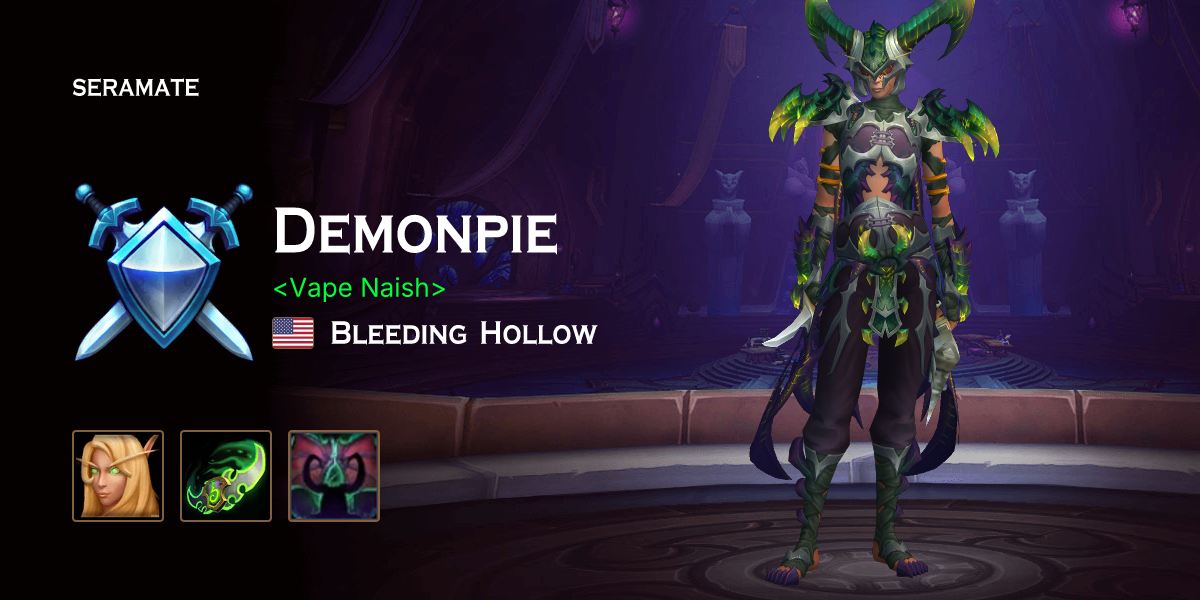 Demonpie @ Bleeding Hollow (US) · Seramate · WoW PvP Leaderboards ...