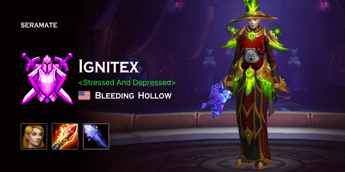 Ignitex @ Bleeding Hollow (US) · Seramate · WoW PvP Leaderboards, Arena ...