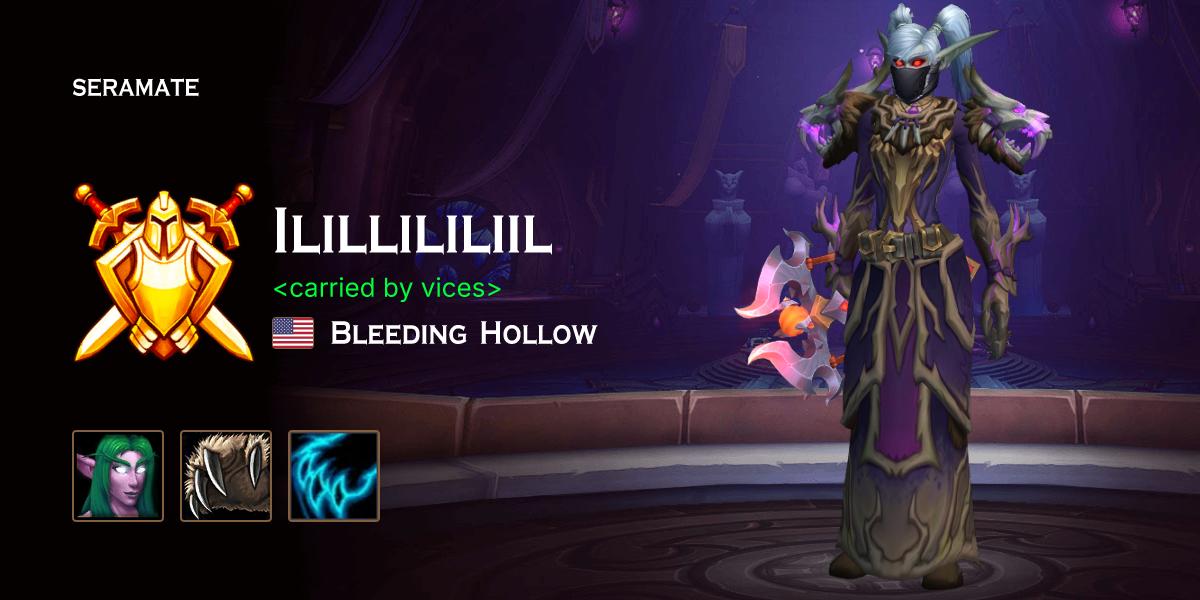 Ilillililiil @ Bleeding Hollow (US) · Seramate · WoW PvP Leaderboards ...