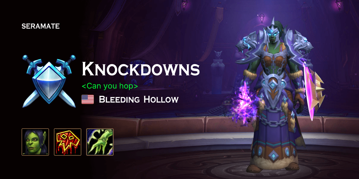 Knockdowns @ Bleeding Hollow (US) · Seramate · WoW PvP Leaderboards ...