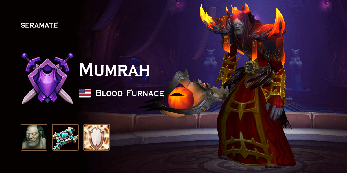 Mumrah @ Blood Furnace (US) · Seramate · WoW PvP Leaderboards, Arena ...