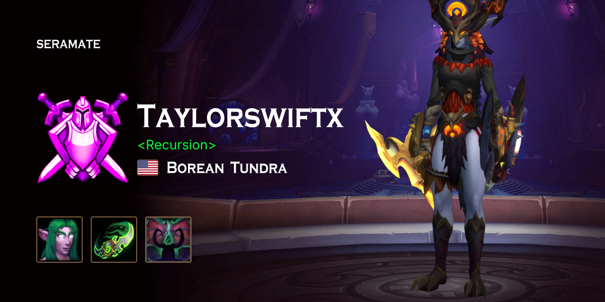 Taylorswiftx @ Borean Tundra (US) · Seramate · WoW PvP Leaderboards ...