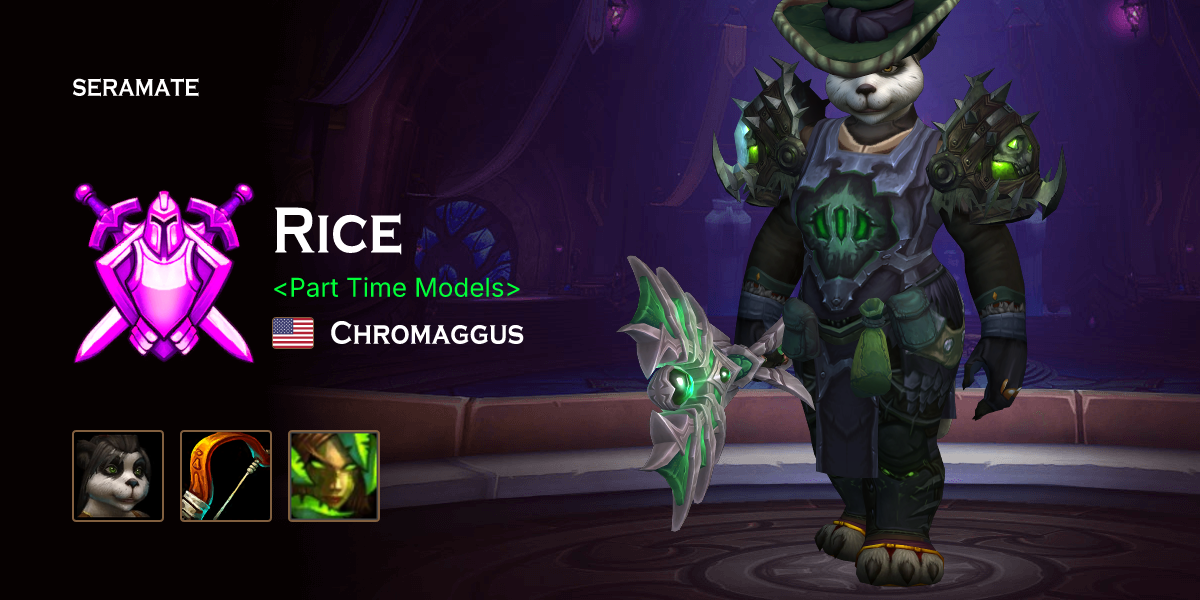 Rice @ Chromaggus (US) · Seramate · WoW PvP Leaderboards, Arena ...