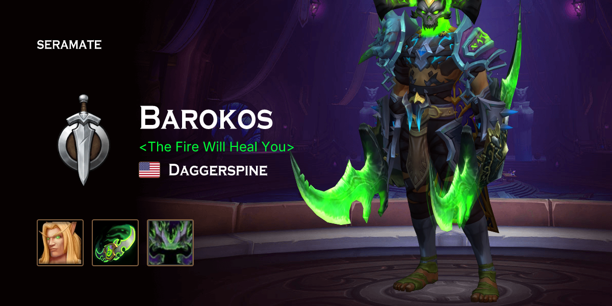 Barokos @ Daggerspine (US) · Seramate · WoW PvP Leaderboards, Arena ...