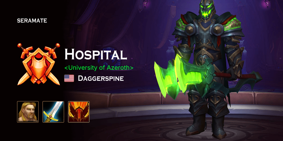 Hospital @ Daggerspine (US) · Seramate · WoW PvP Leaderboards, Arena ...