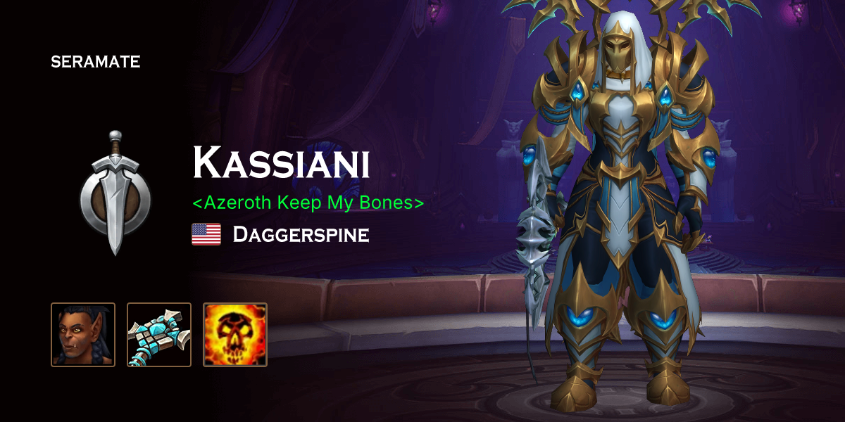 Kassiani @ Daggerspine (US) · Seramate · WoW PvP Leaderboards, Arena ...