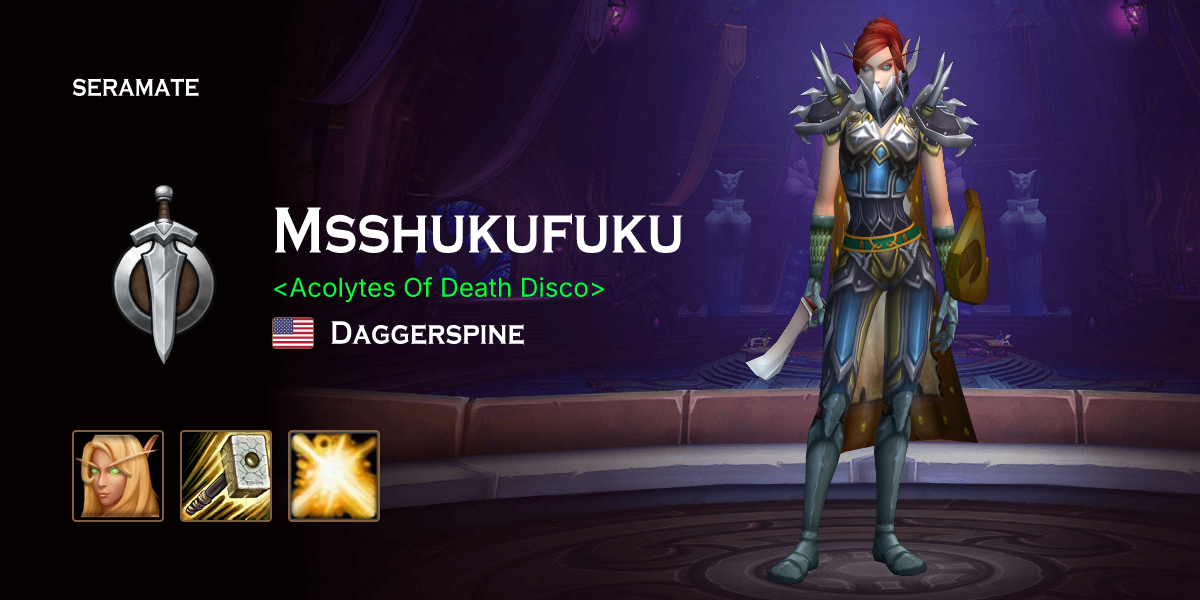 Msshukufuku @ Daggerspine (US) · Seramate · WoW PvP Leaderboards, Arena ...