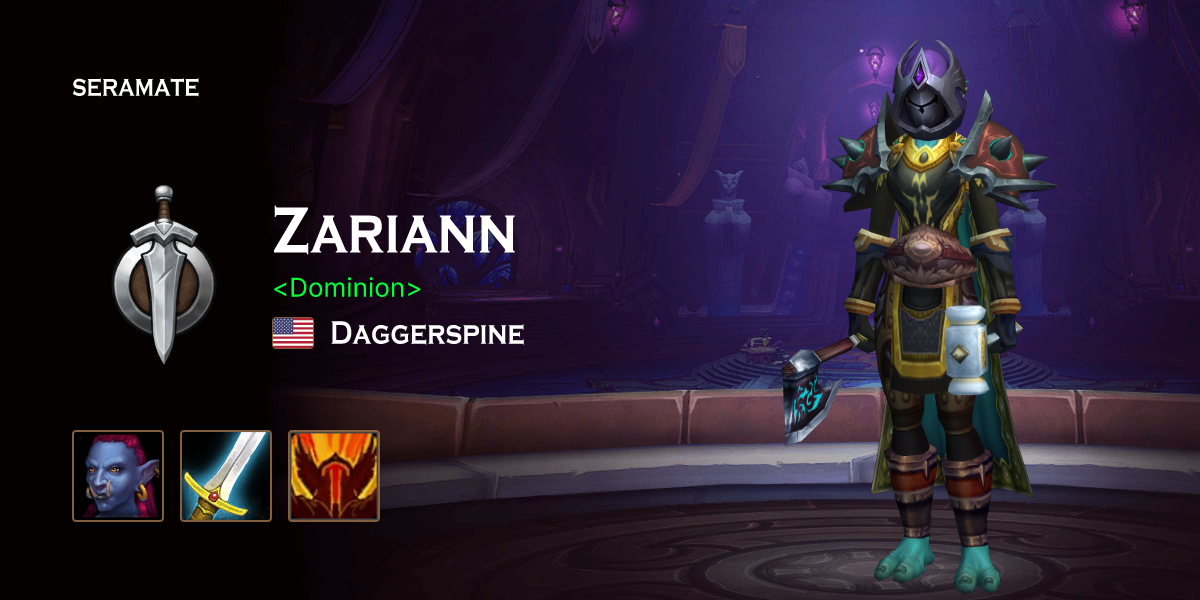 Zariann @ Daggerspine (US) · Seramate · WoW PvP Leaderboards, Arena ...
