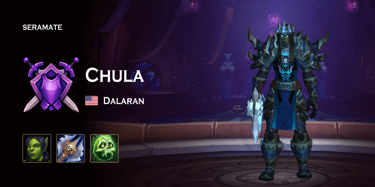 Chula @ Dalaran (US) · Seramate · WoW PvP Leaderboards, Arena Activity ...