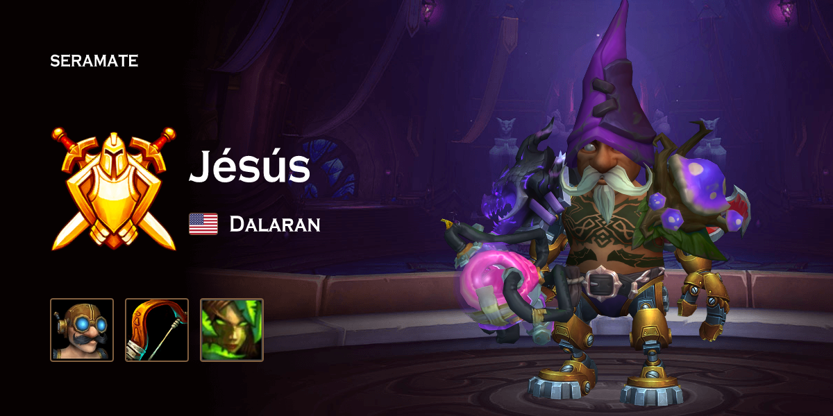 Jésús @ Dalaran (US) · Seramate · WoW PvP Leaderboards, Arena Activity, Character Profiles & more.