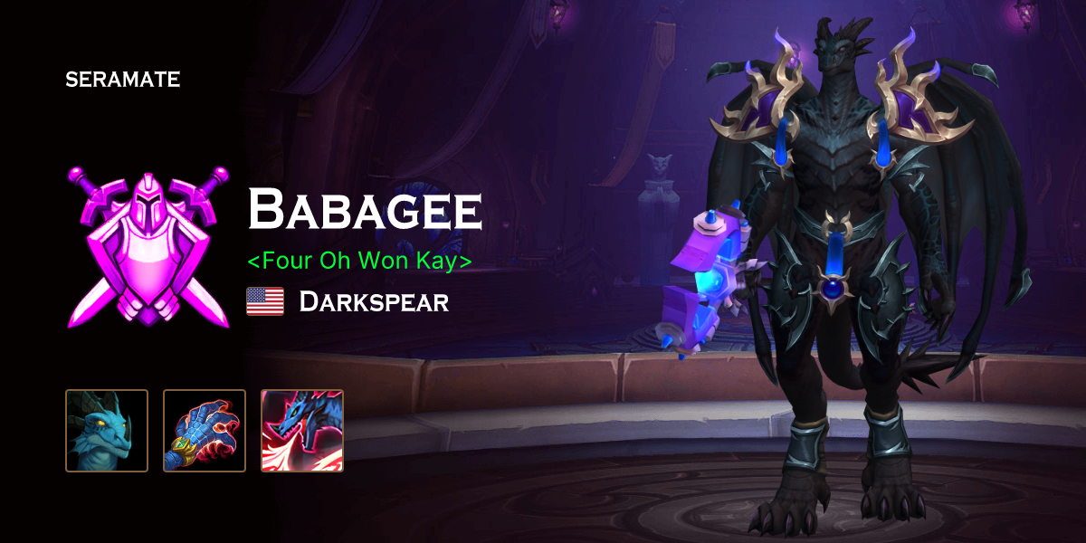 Babagee @ Darkspear (US) · Seramate · WoW PvP Leaderboards, Arena Activity, Character Profiles ...