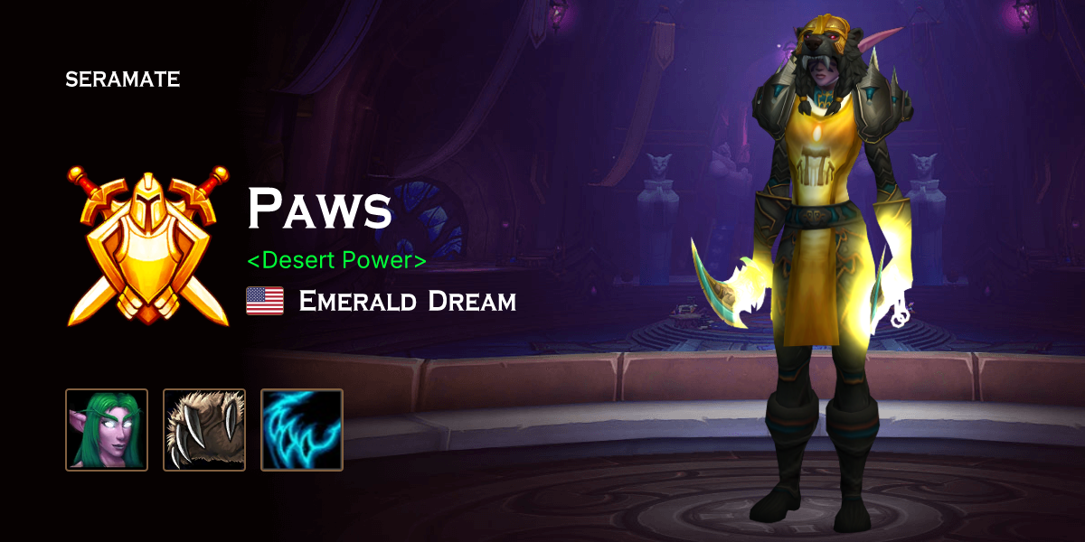 Paws @ Emerald Dream (US) · Seramate · WoW PvP Leaderboards, Arena ...