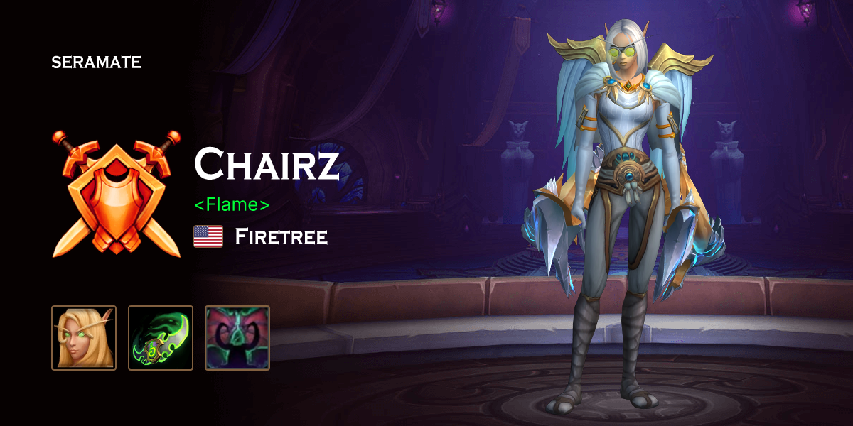 Chairz @ Firetree (US) · Seramate · WoW PvP Leaderboards, Arena Activity, Character Profiles & more.