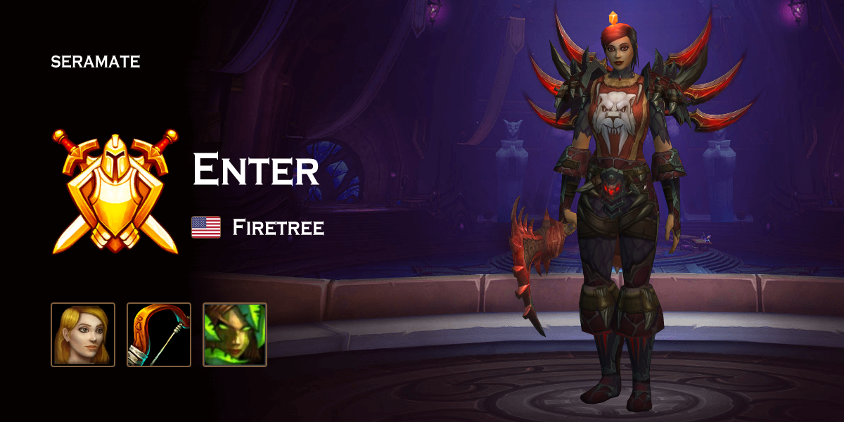 Enter @ Firetree (US) · Seramate · WoW PvP Leaderboards, Arena Activity ...