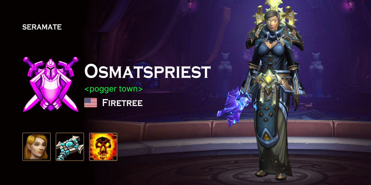 Osmatspriest @ Firetree (US) · Seramate · WoW PvP Leaderboards, Arena ...
