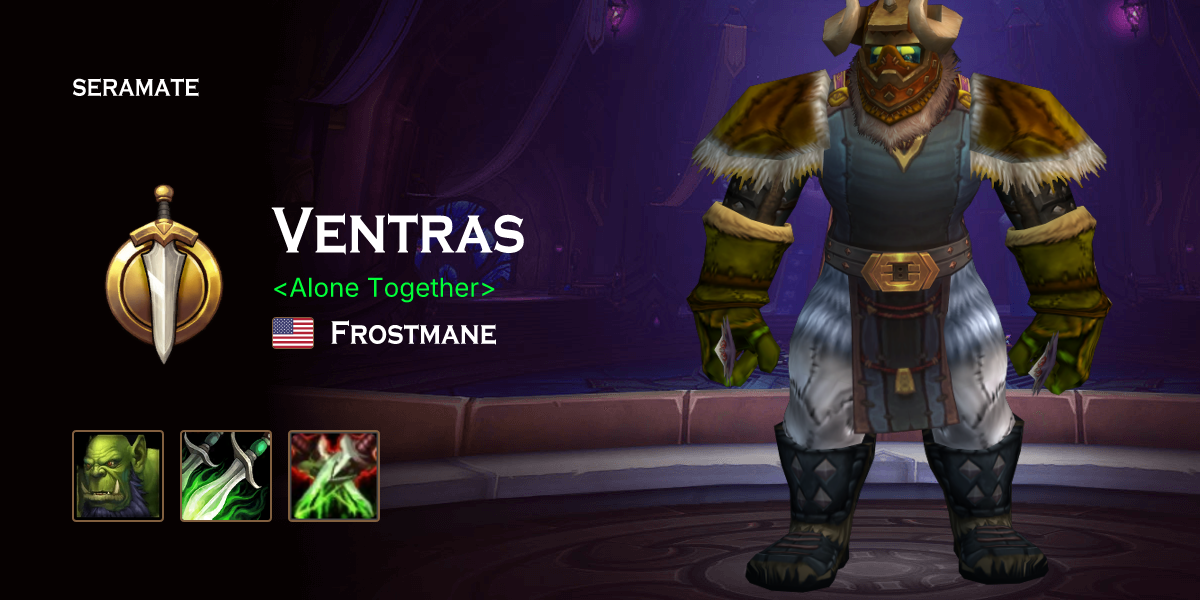 Ventras @ Frostmane (US) · Seramate · WoW PvP Leaderboards, Arena Activity, Character Profiles ...