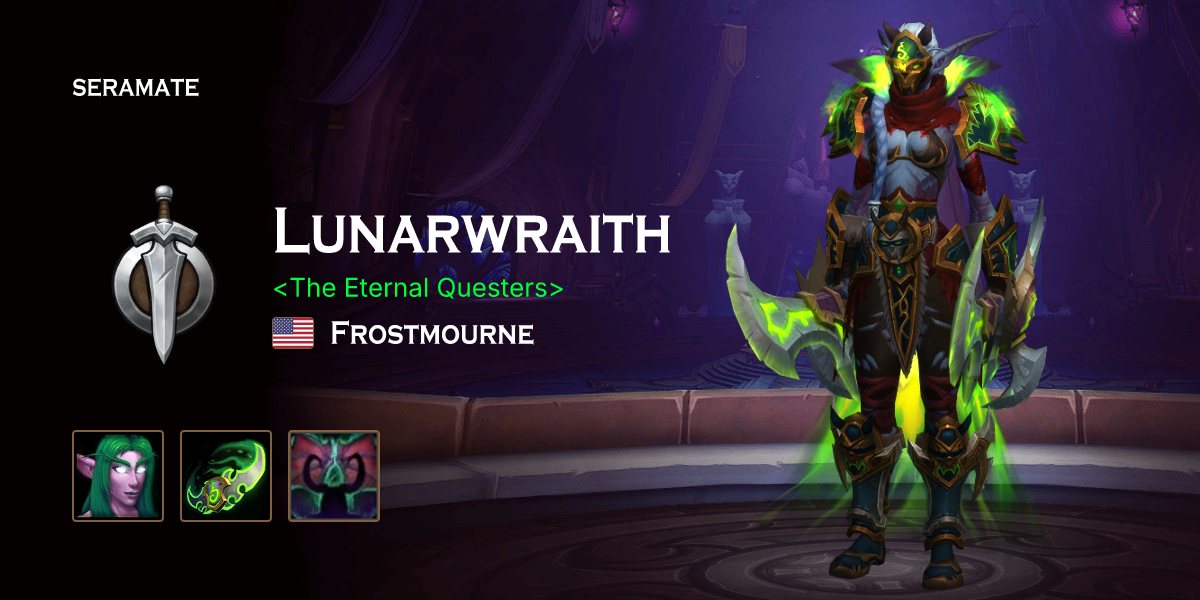 Lunarwraith @ Frostmourne (US) · Seramate · WoW PvP Leaderboards, Arena ...