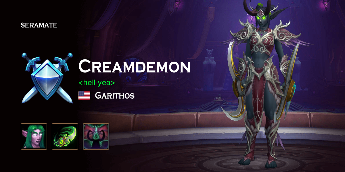Creamdemon @ Garithos (US) · Seramate · WoW PvP Leaderboards, Arena ...