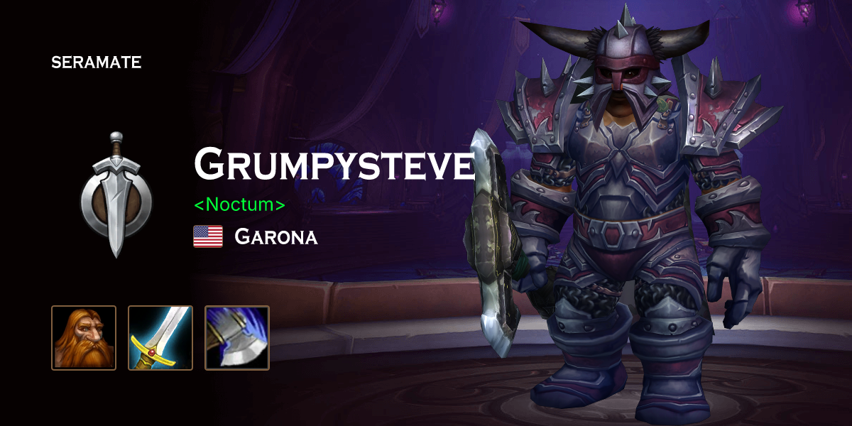 Grumpysteve @ Garona (US) · Seramate · WoW PvP Leaderboards, Arena Activity, Character Profiles ...