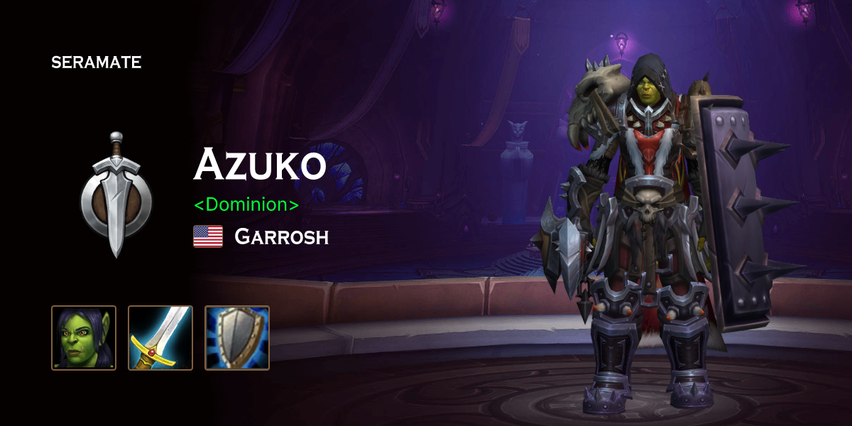 Azuko @ Garrosh (US) · Seramate · WoW PvP Leaderboards, Arena Activity, Character Profiles & more.