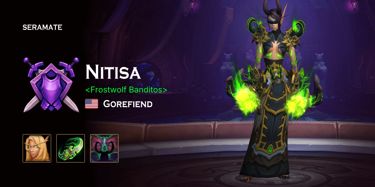 Nitisa @ Gorefiend (US) · Seramate · WoW PvP Leaderboards, Arena Activity, Character Profiles ...