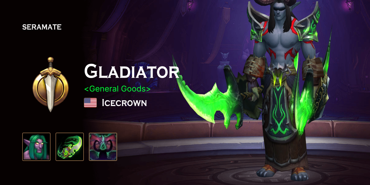 Gladiator @ Icecrown (US) · Seramate · WoW PvP Leaderboards, Arena ...